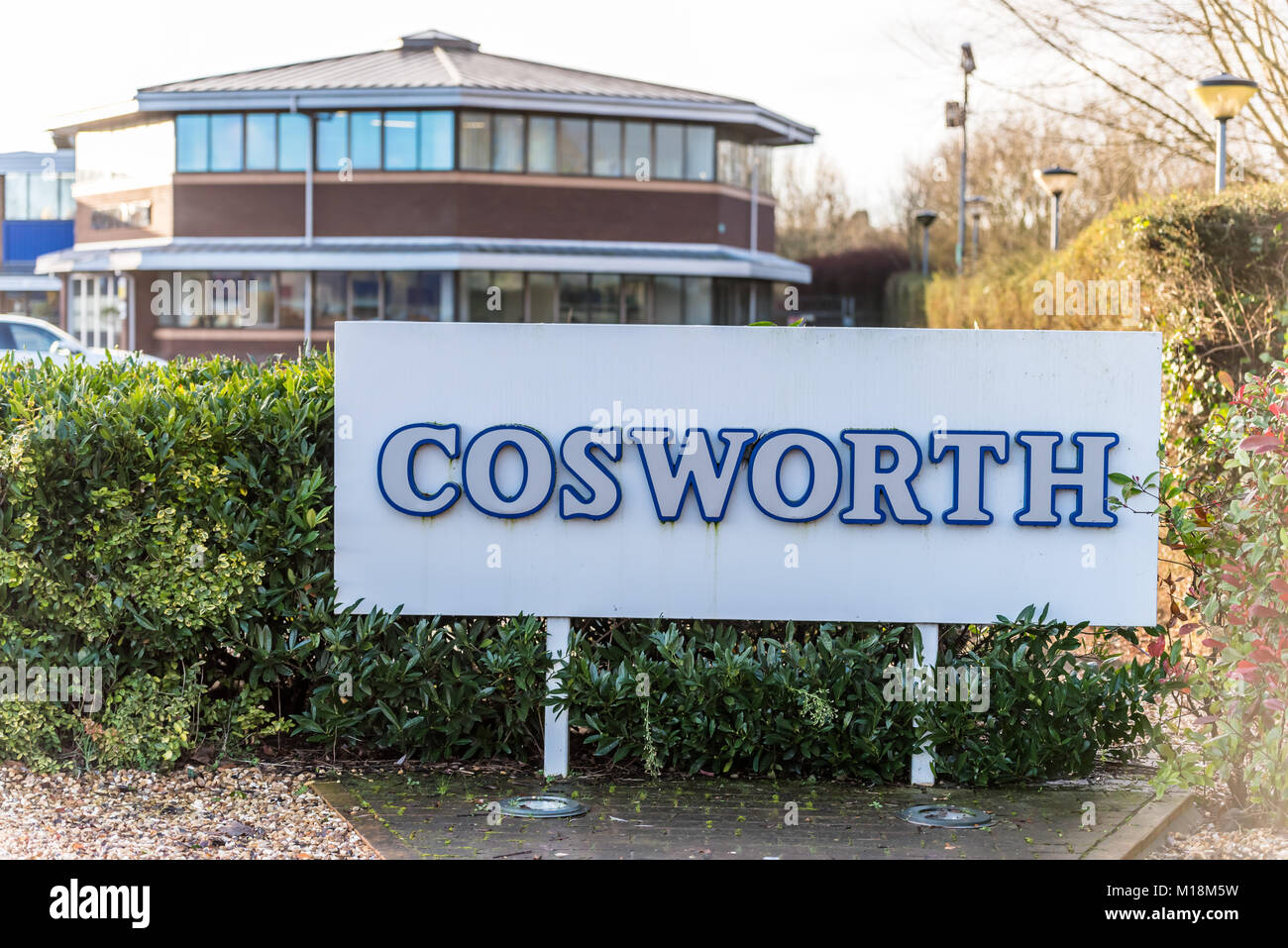Northampton UK January 05 2018: Cosworth Engines Specialist Logo Sign ...