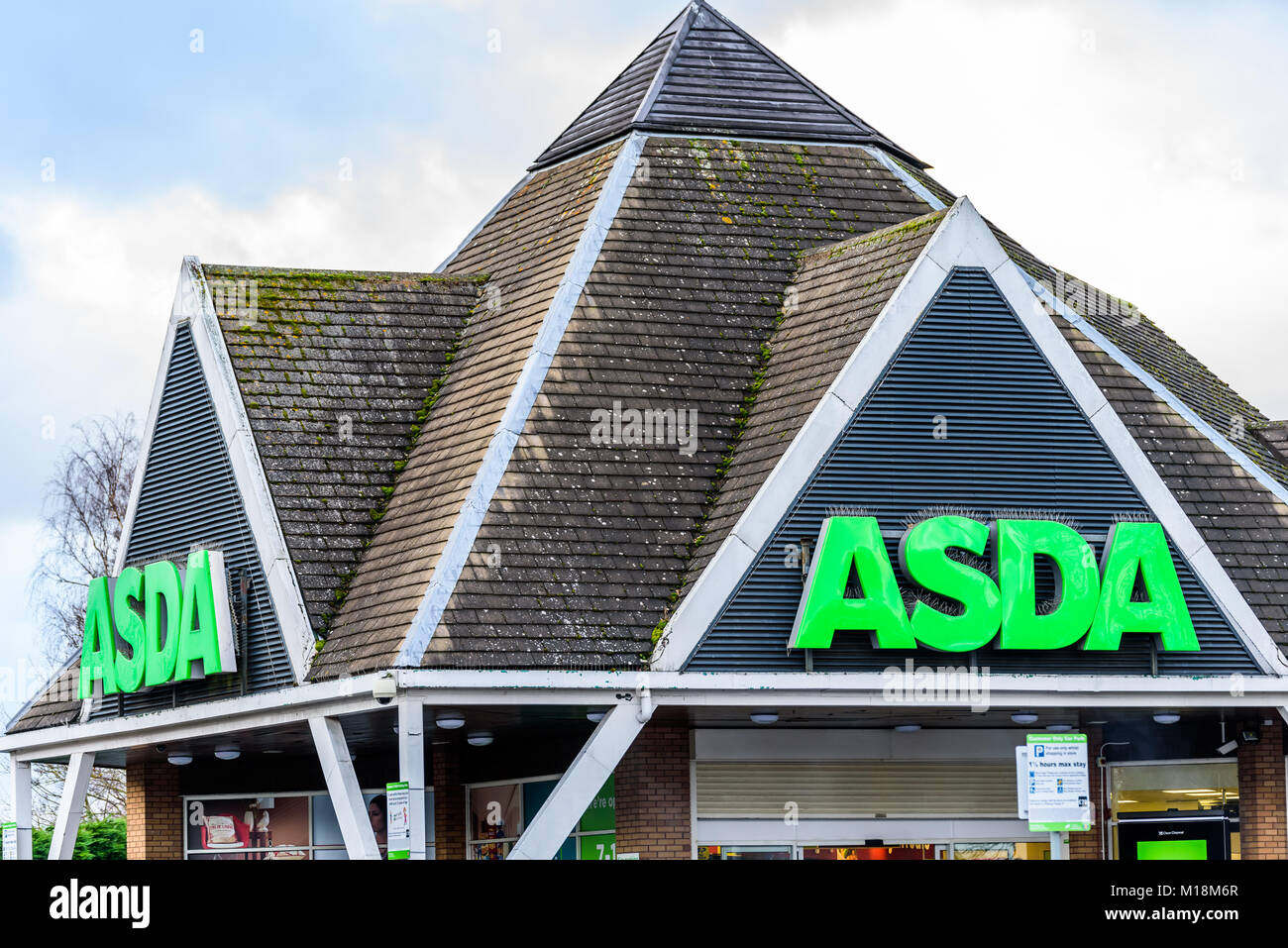 Asda parking sign hi-res stock photography and images - Alamy