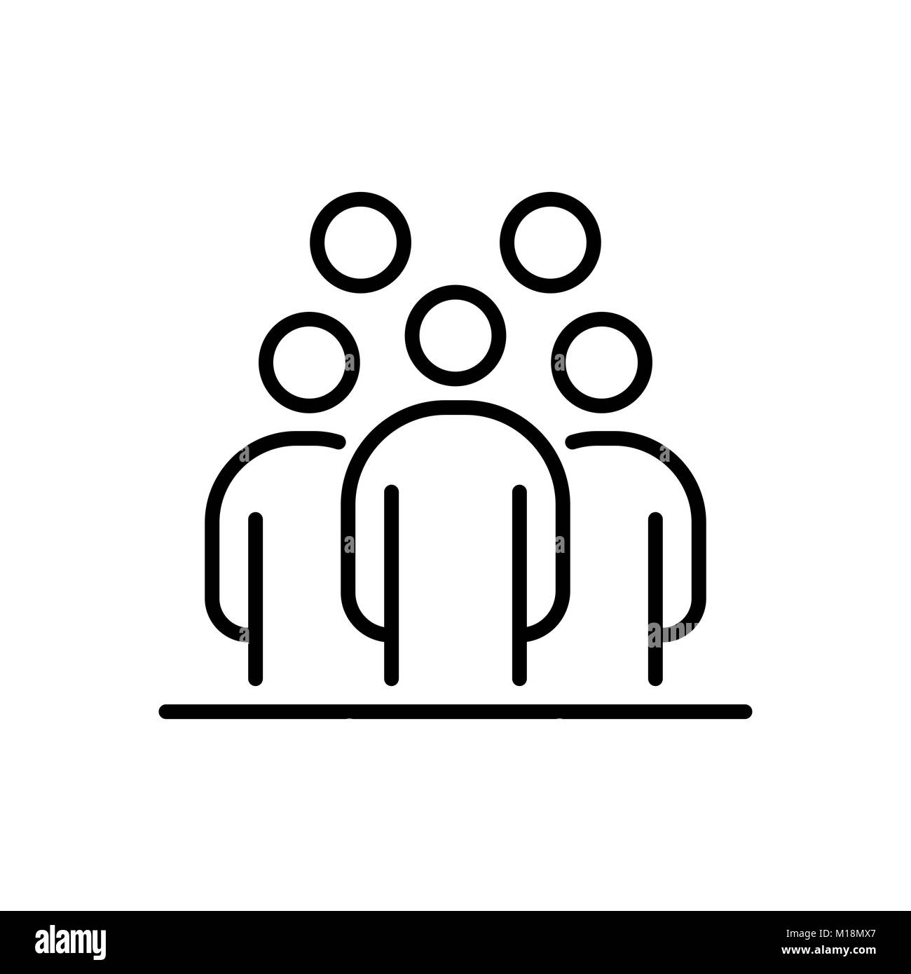 Line art icon people icon hi-res stock photography and images - Alamy