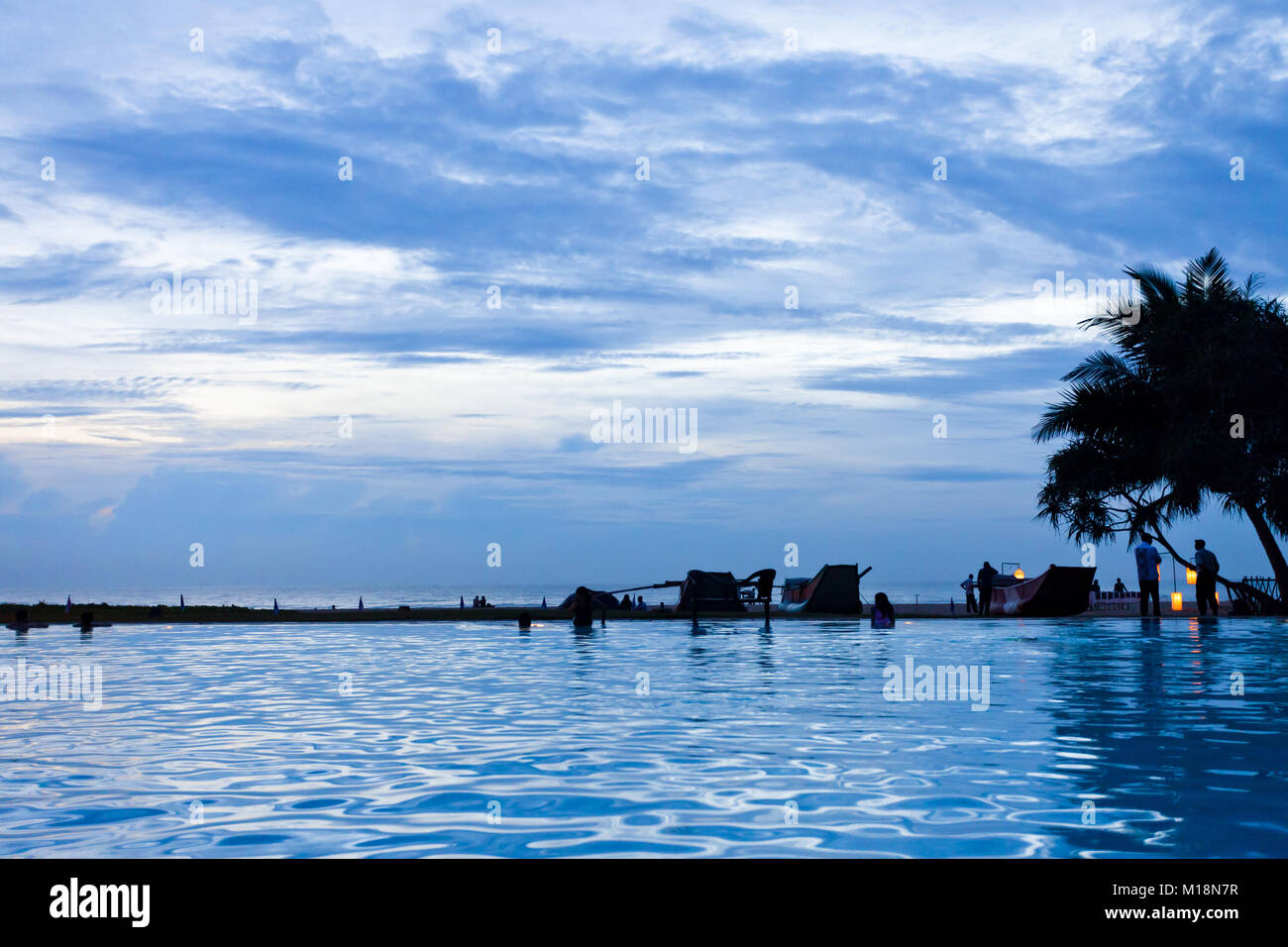 Ahungalla, Sri Lanka - Enjoying the twilight hour and the blue sky at ...