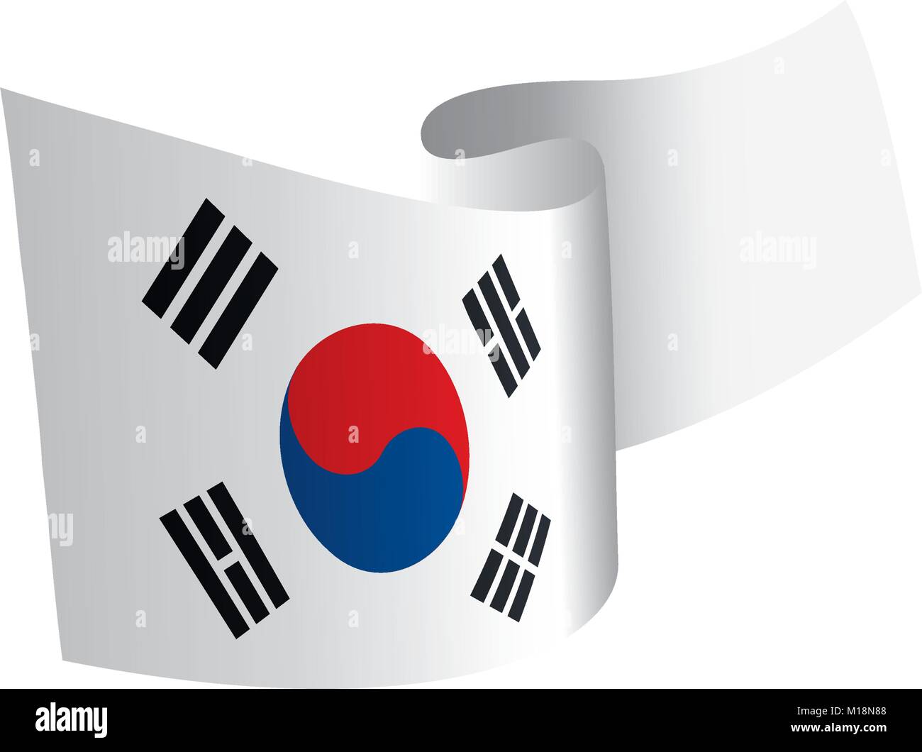 South Korean flag, vector illustration Stock Vector Image & Art - Alamy