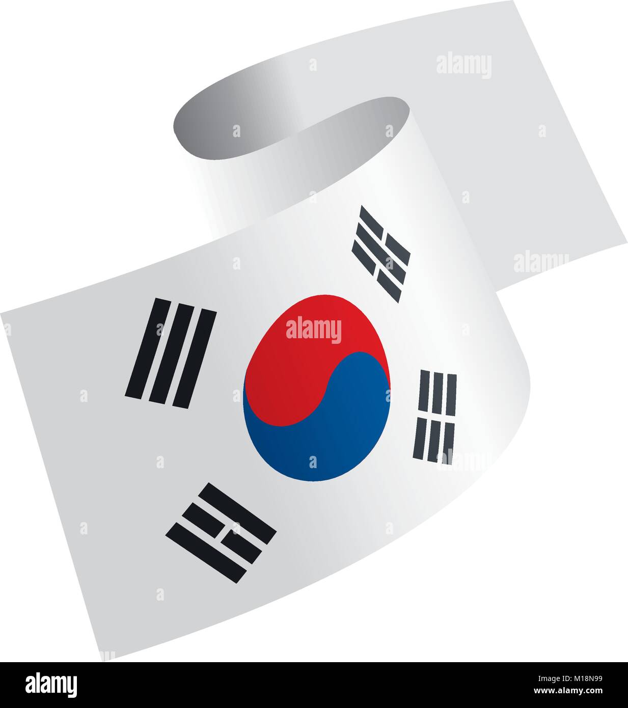 South Korean flag, vector illustration Stock Vector Image & Art - Alamy