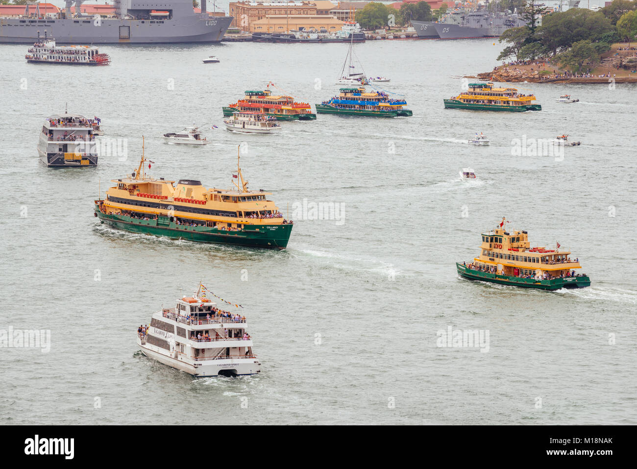 Annual Australia Day Ferry Boat Race - Ferrython, Sydney Harbour ...