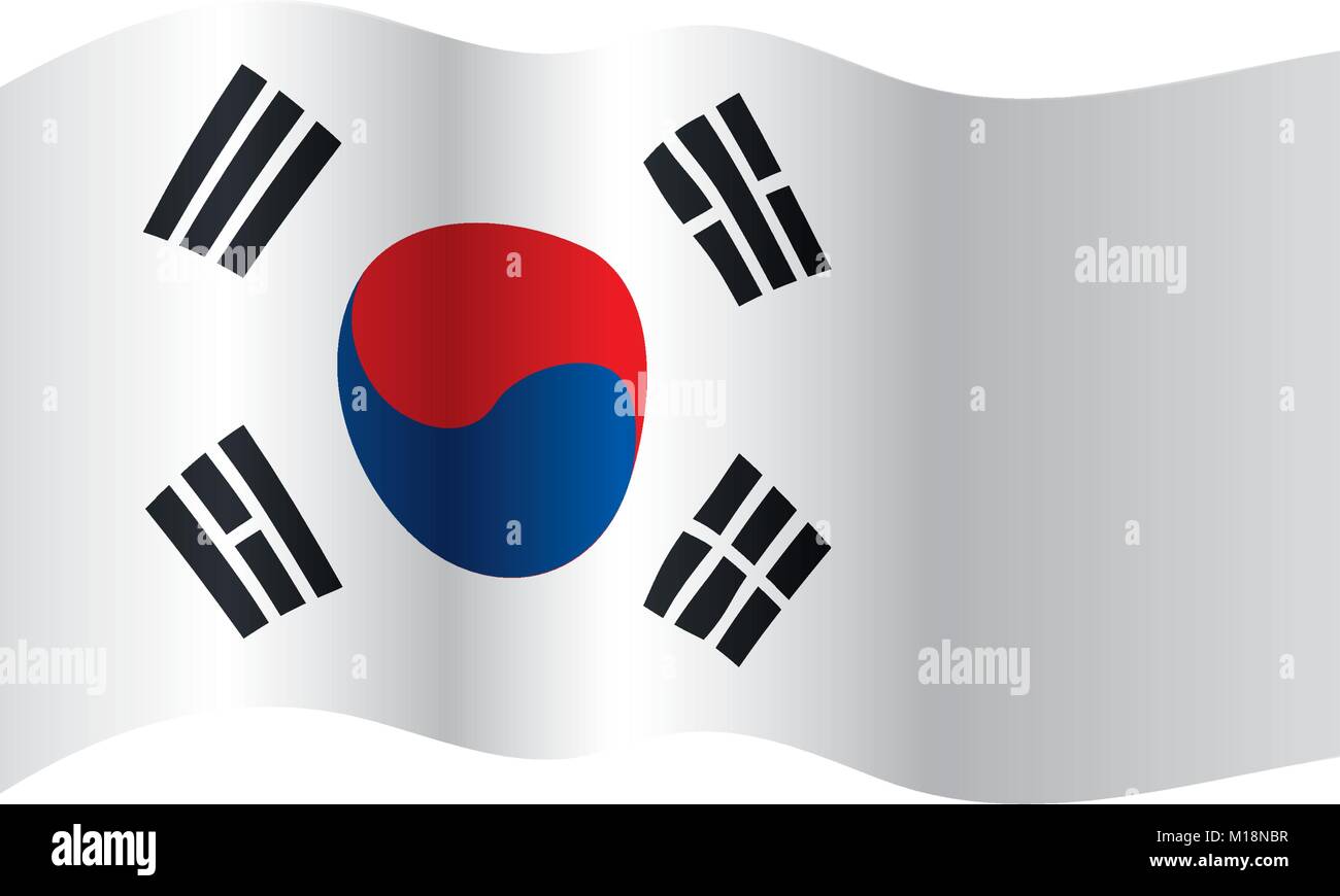 South Korean flag, vector illustration Stock Vector Image & Art - Alamy