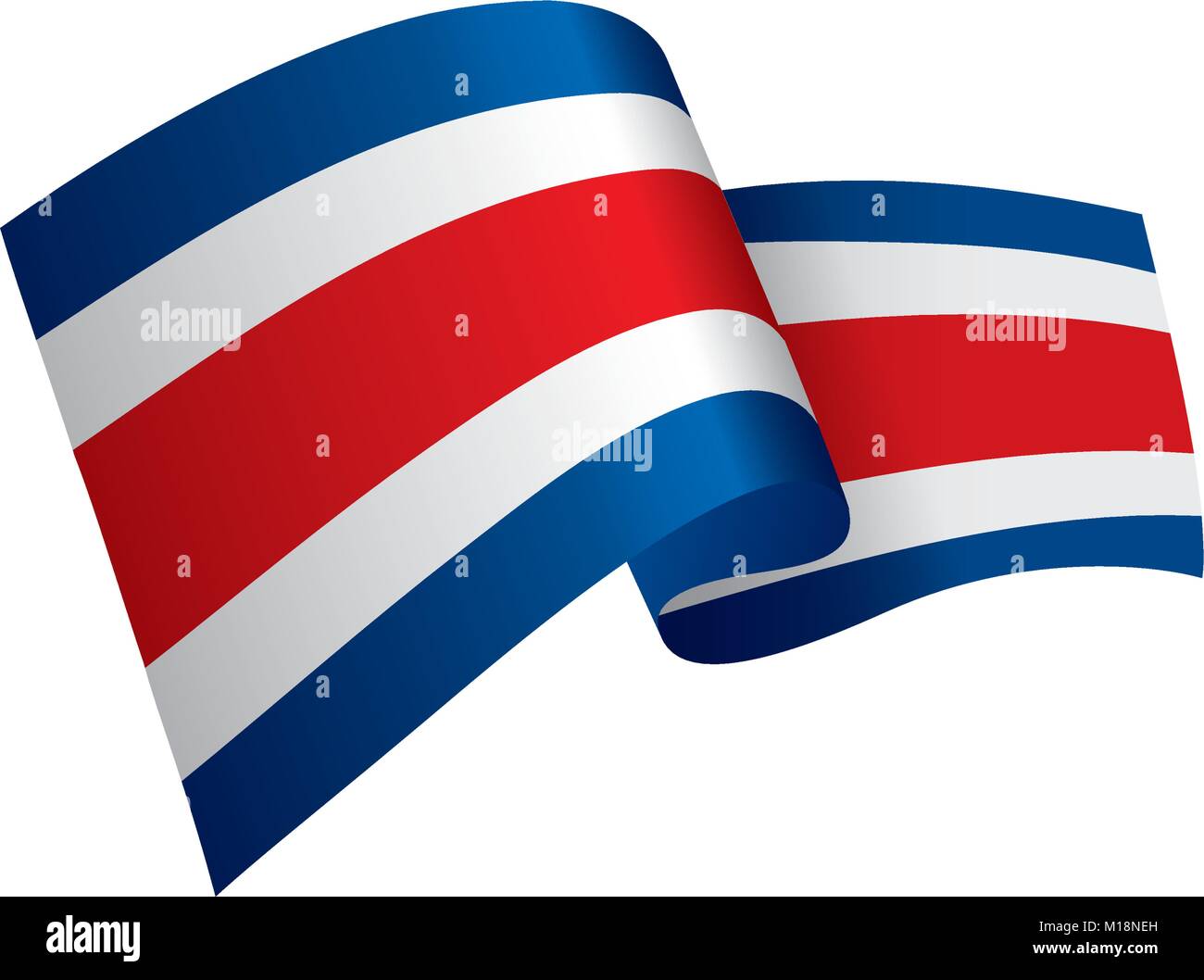 Costa Rica flag, vector illustration Stock Vector Image & Art - Alamy