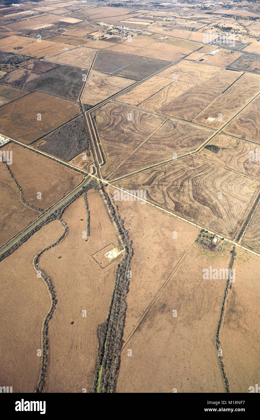 Texas Landscape Aerial View Stock Photo - Alamy