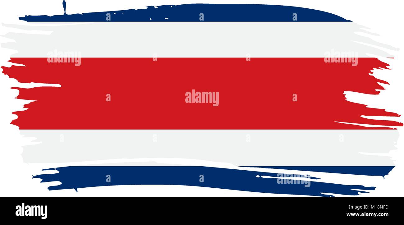 Costa Rica flag, vector illustration Stock Vector Image & Art - Alamy