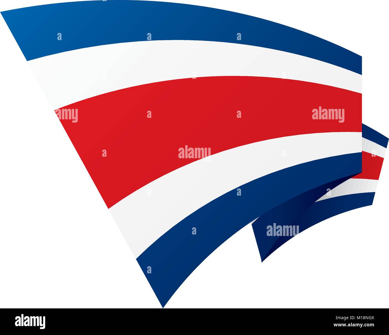 Costa Rica flag, vector illustration Stock Vector Image & Art - Alamy