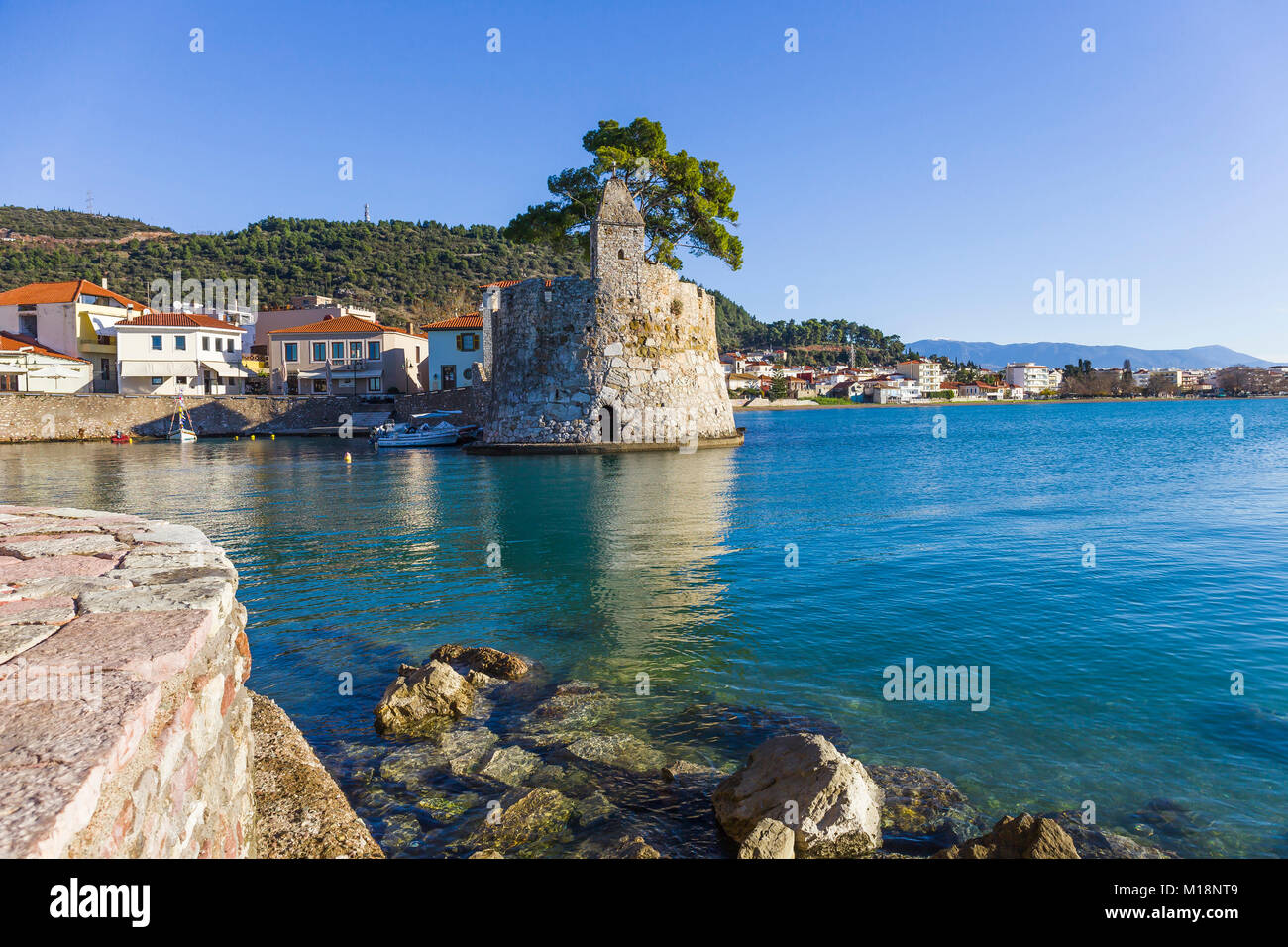seashore fortress of Nafpaktos, Greece Stock Photo - Alamy