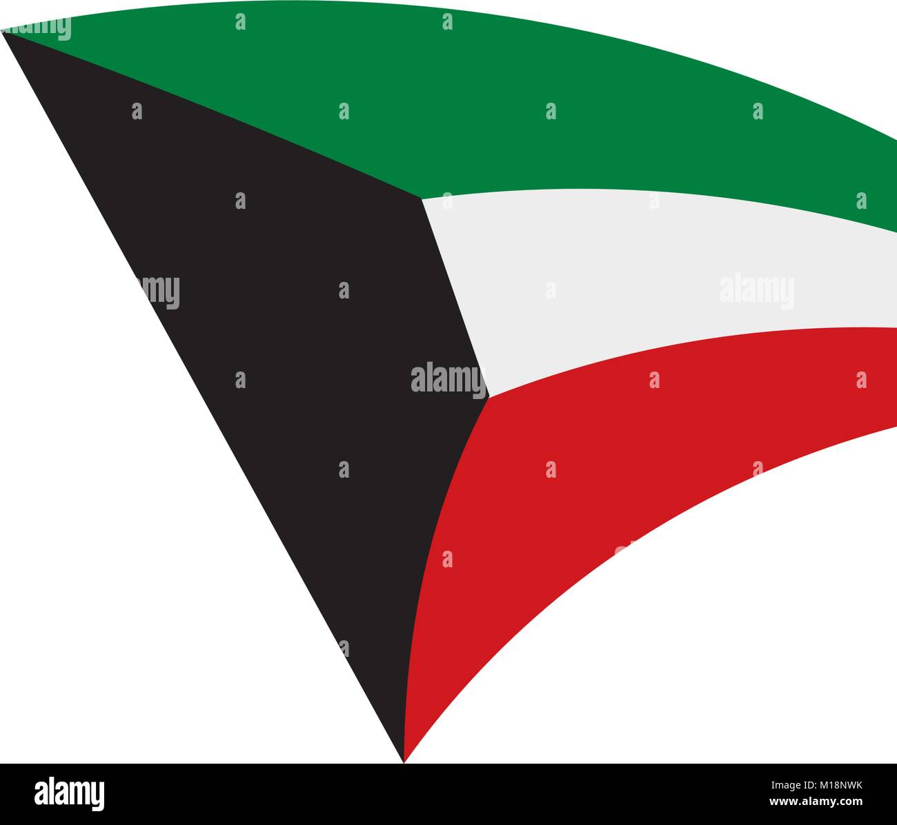 Kuwait flag, vector illustration Stock Vector Image & Art - Alamy