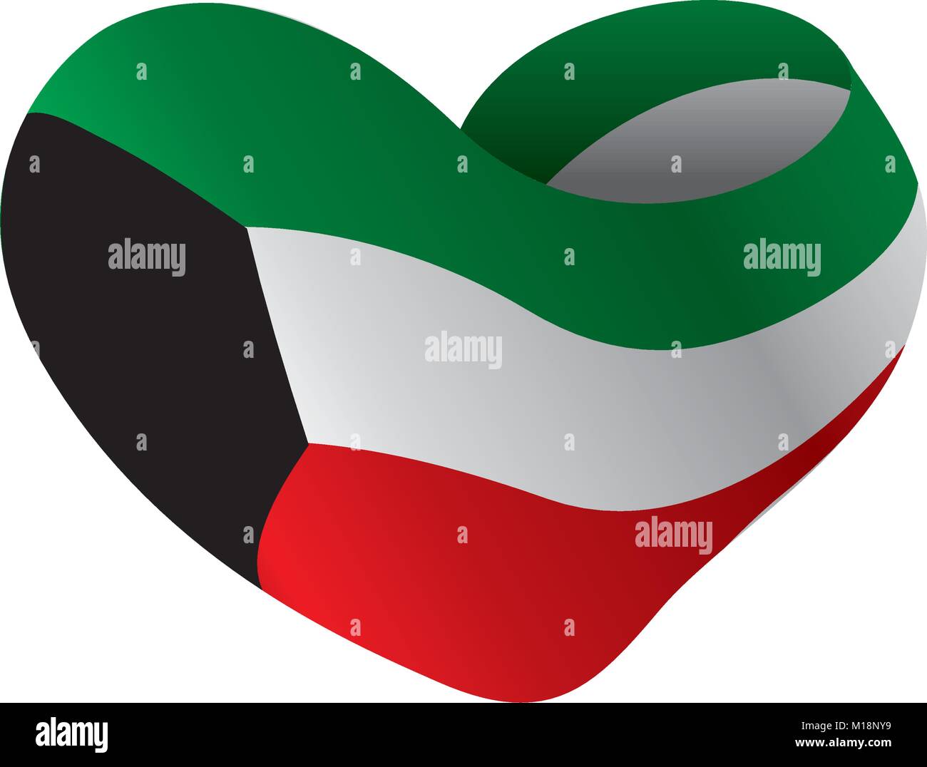 Kuwait flag, vector illustration Stock Vector Image & Art - Alamy