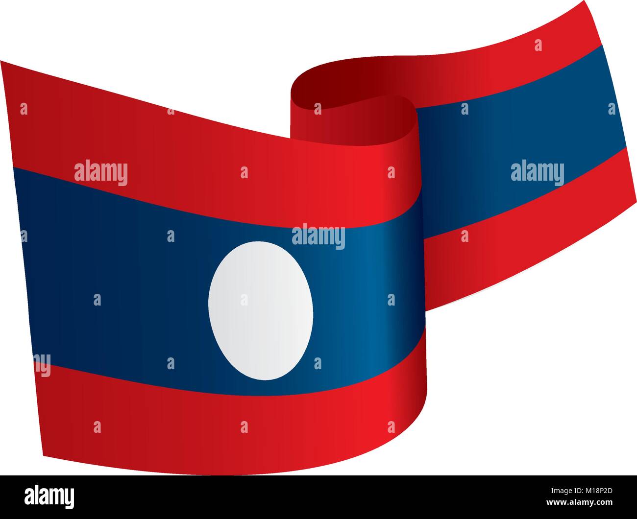 Laos flag, vector illustration Stock Vector Image & Art - Alamy