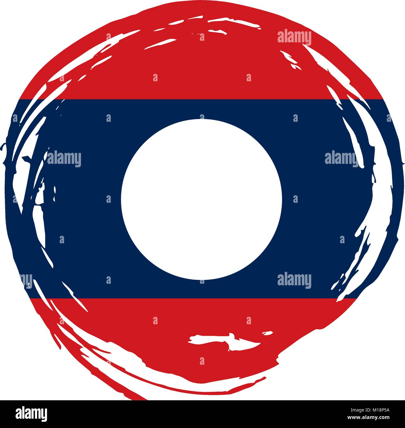 Laos flag, vector illustration Stock Vector Image & Art - Alamy