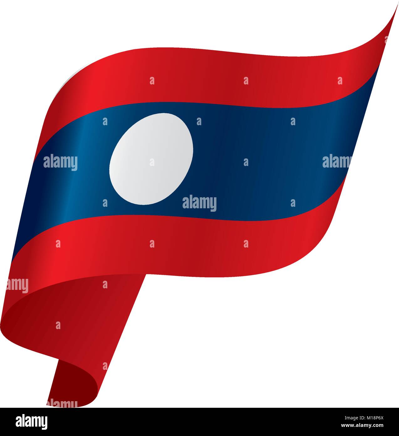 Laos flag, vector illustration Stock Vector Image & Art - Alamy