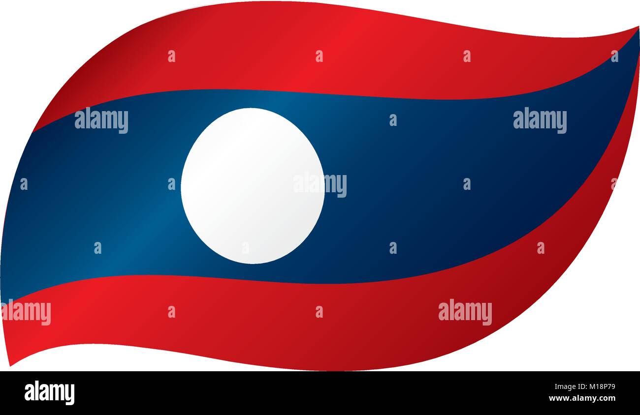 Laos flag, vector illustration Stock Vector Image & Art - Alamy