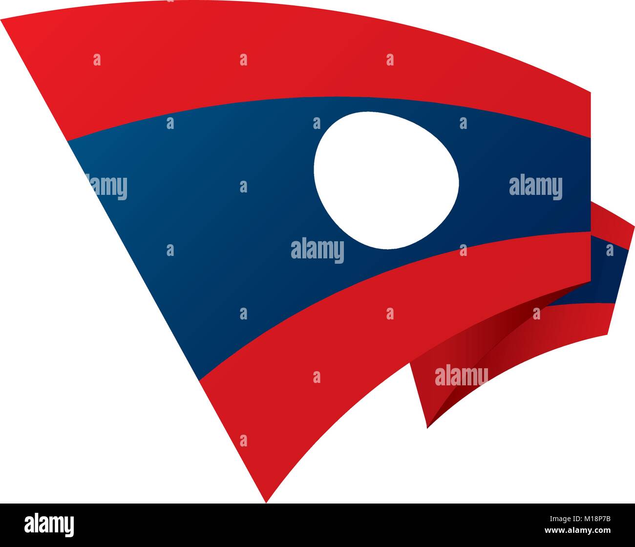 Laos flag, vector illustration Stock Vector Image & Art - Alamy