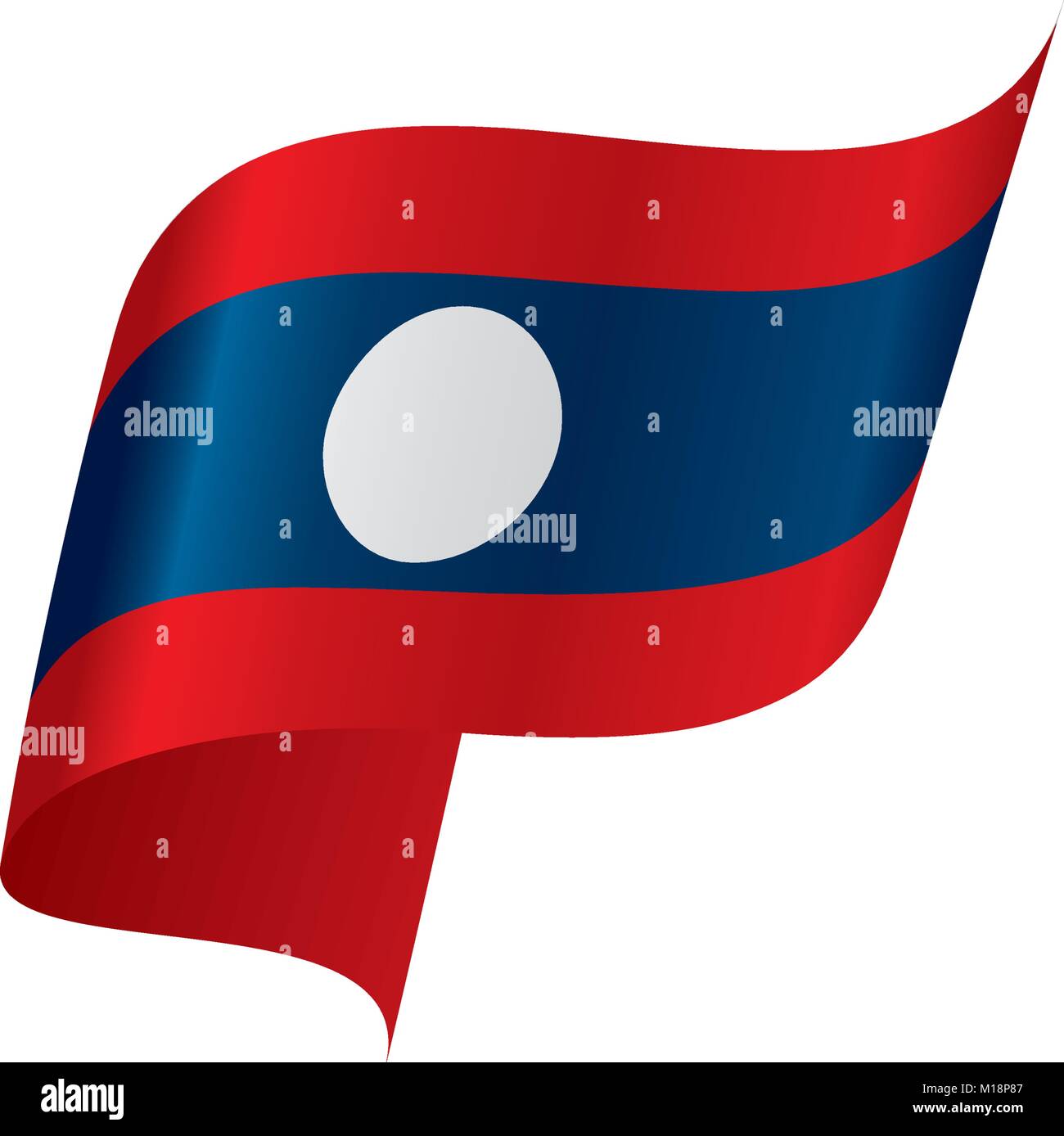 Lao flag vientiane laos Cut Out Stock Images & Pictures - Alamy