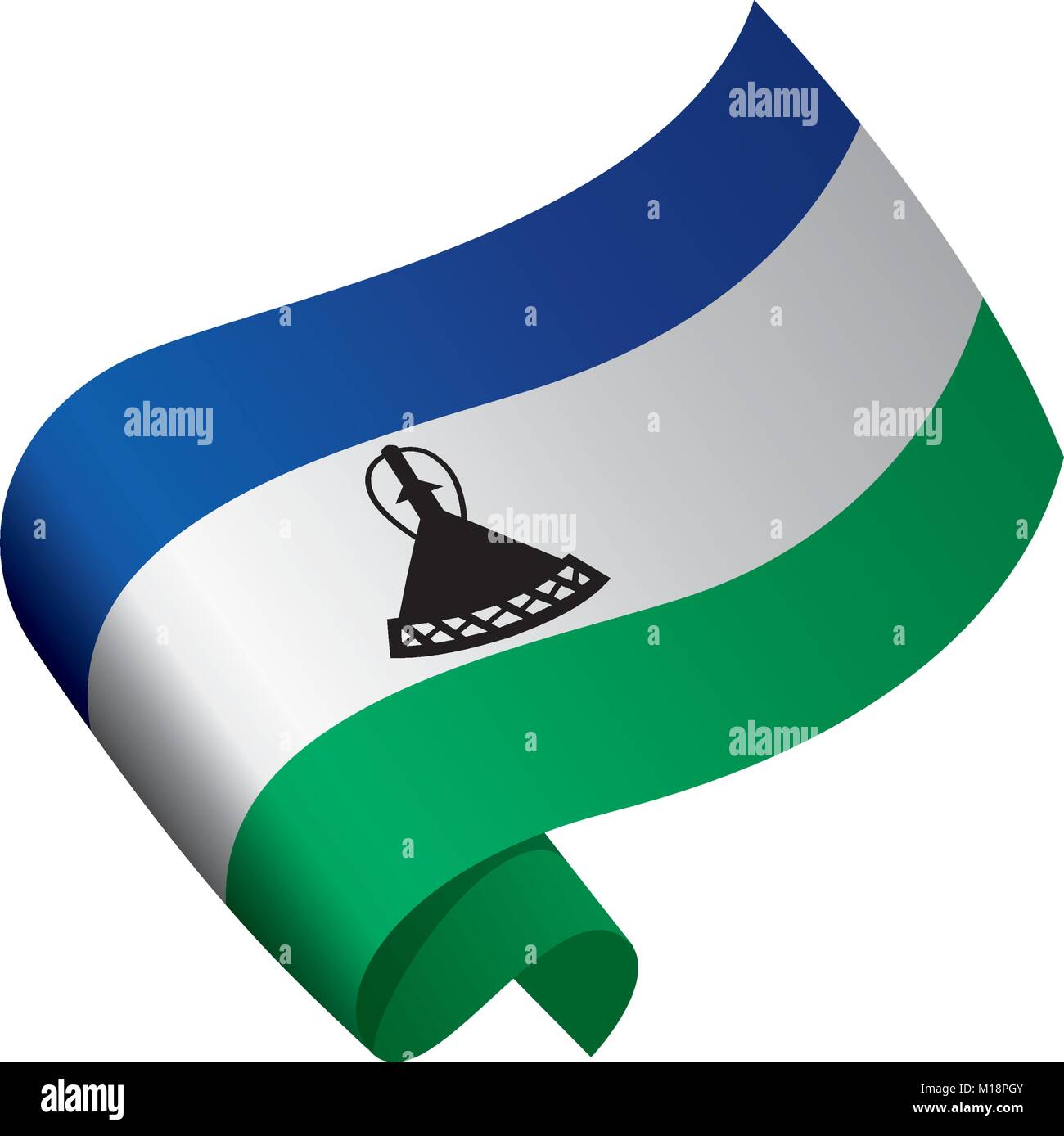 Lesotho flag, vector illustration Stock Vector Image & Art - Alamy