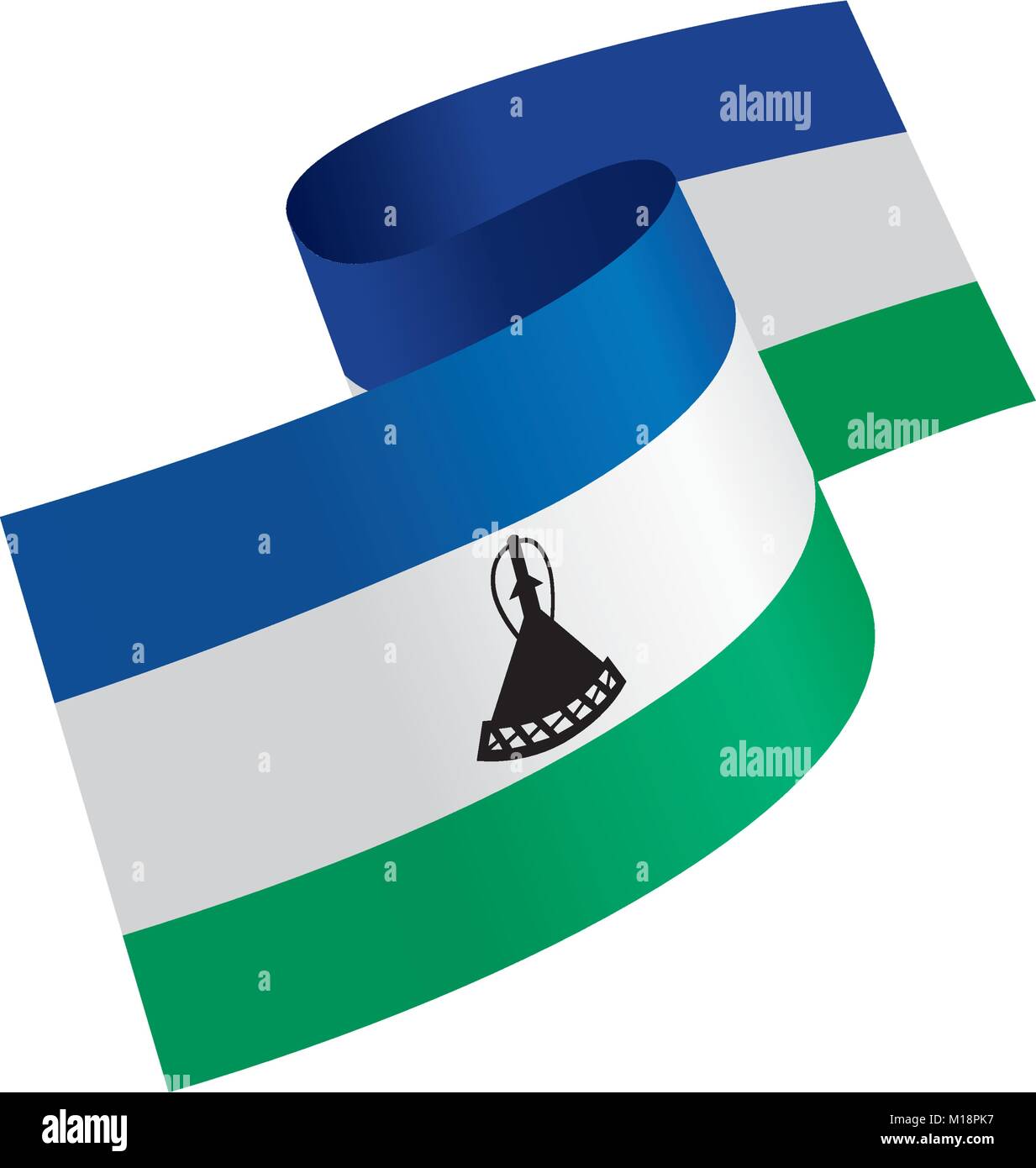 Lesotho flag, vector illustration Stock Vector Image & Art - Alamy