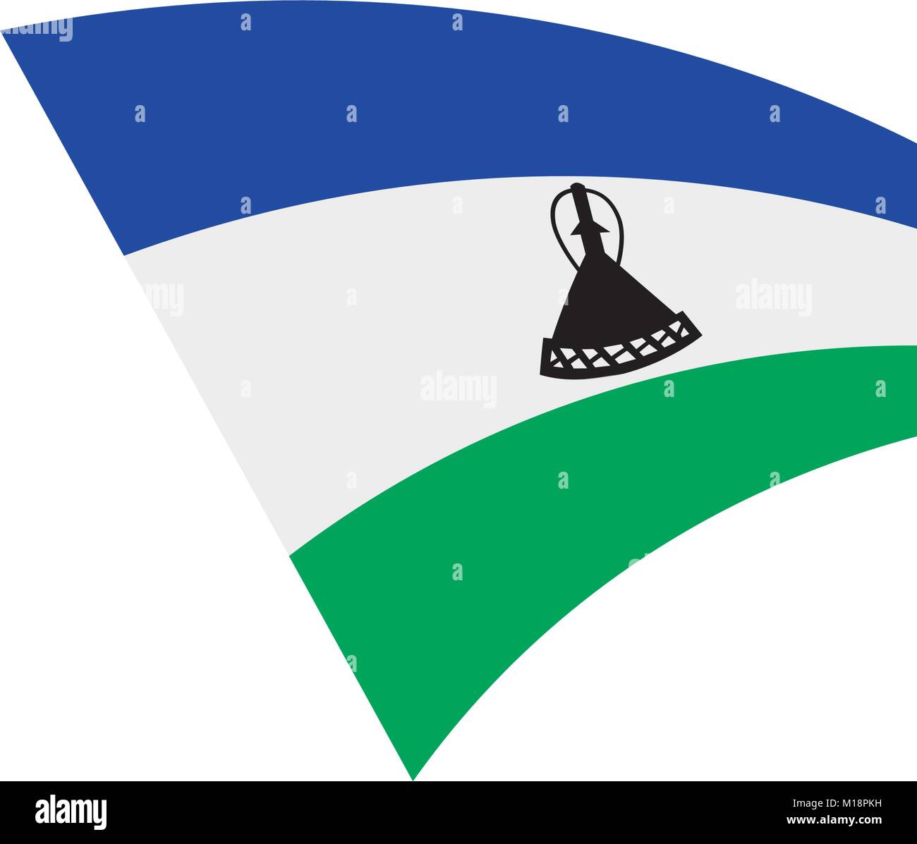 Lesotho flag, vector illustration Stock Vector Image & Art - Alamy