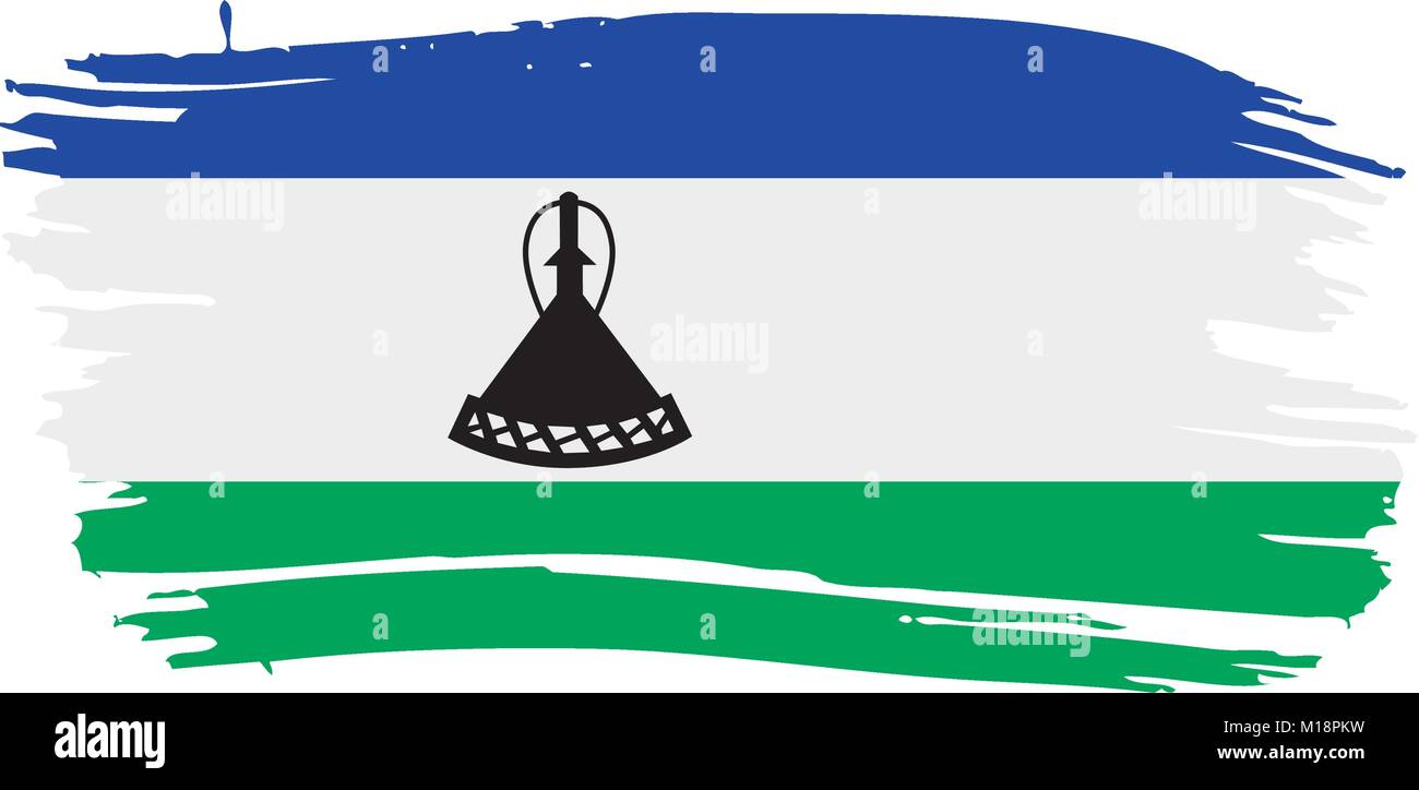 Lesotho flag, vector illustration Stock Vector Image & Art - Alamy