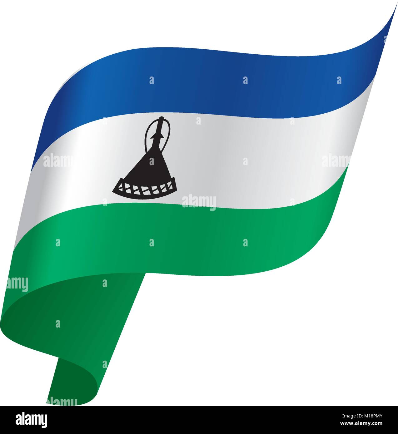 Lesotho flag, vector illustration Stock Vector Image & Art - Alamy