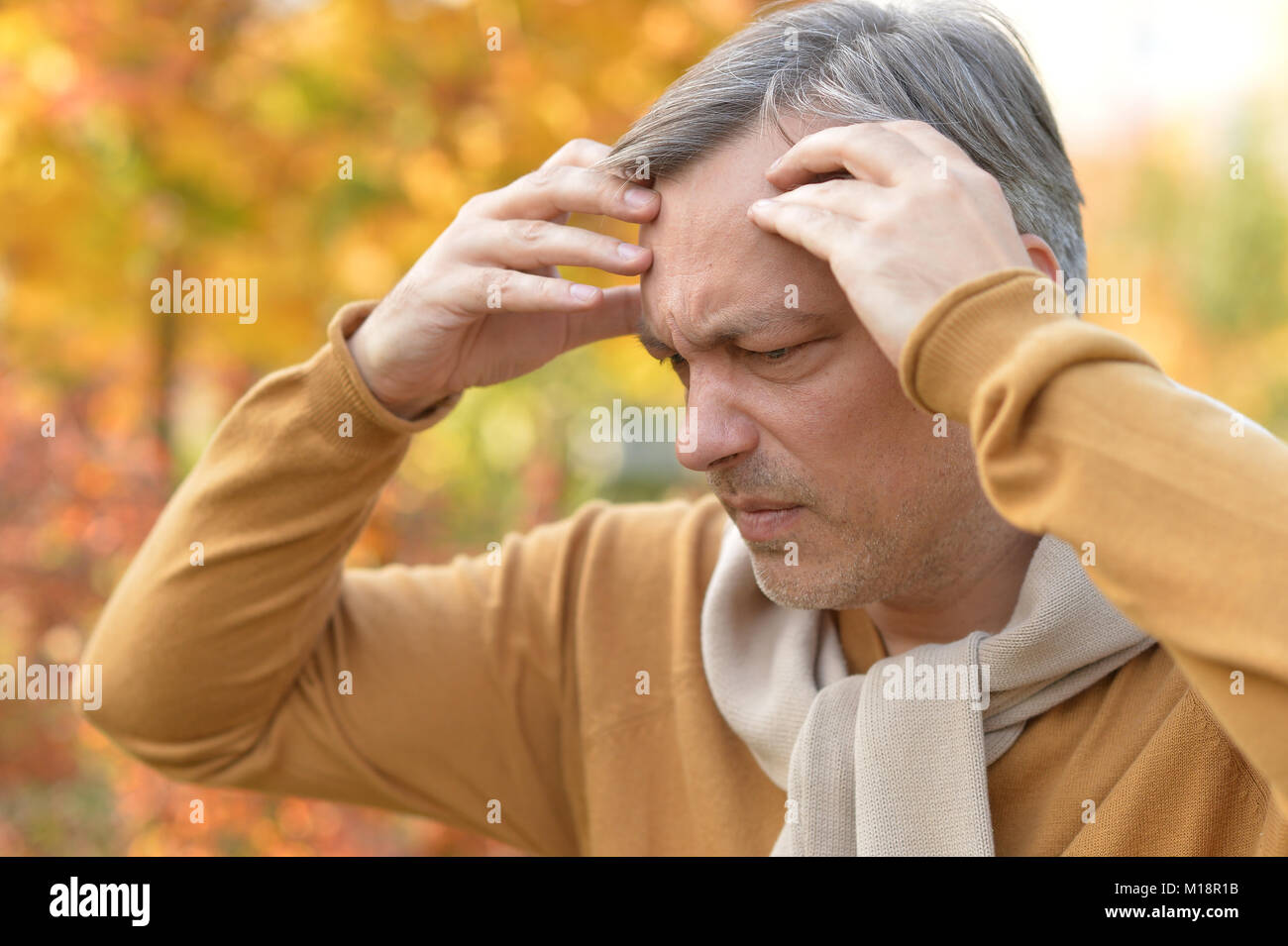 handsome man thinking Stock Photo - Alamy