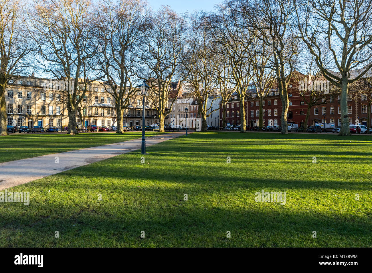 Queens Square. Once addresses of the Bristol elite and now office space ...
