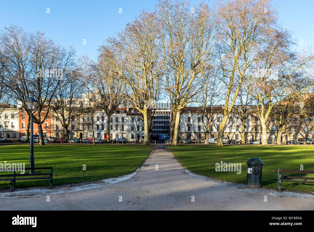Queens Square. Once addresses of the Bristol elite and now office space ...