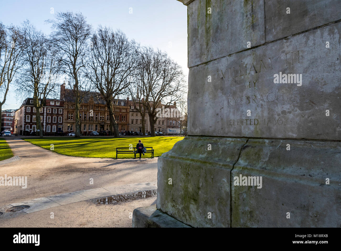 Queens Square. Once addresses of the Bristol elite and now office space ...