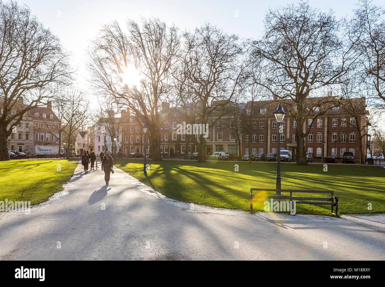 Queens Square. Once addresses of the Bristol elite and now office space ...