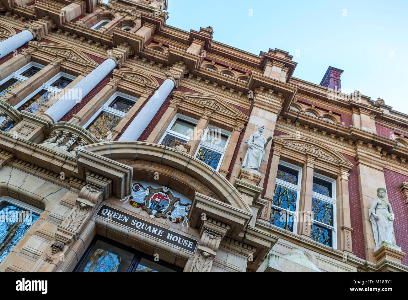 Queens Square. Once addresses of the Bristol elite and now office space ...