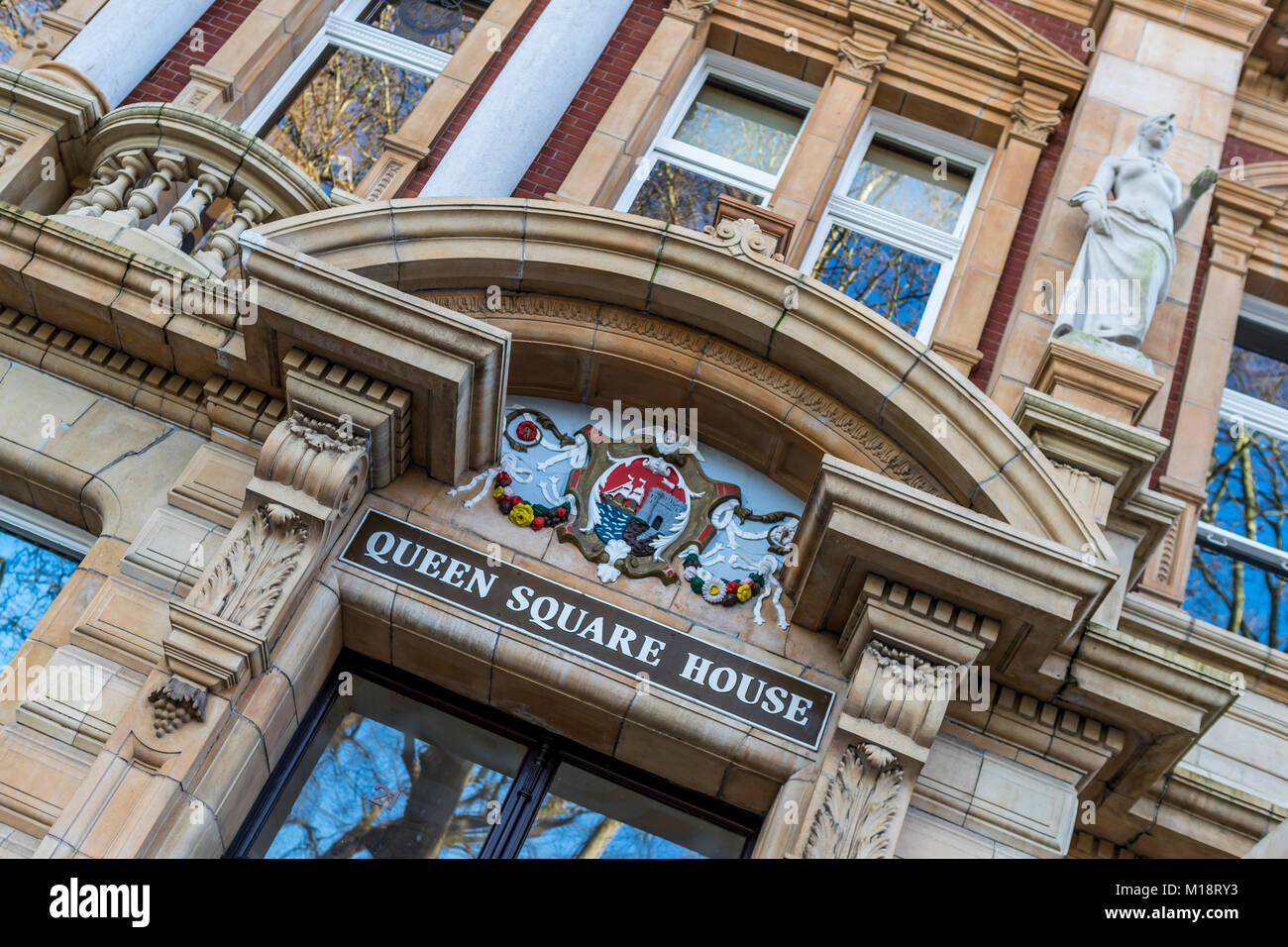 Queens Square. Once addresses of the Bristol elite and now office space ...