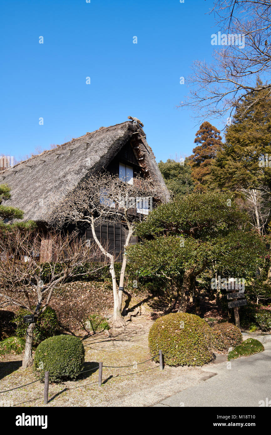 Traditional Japanese Gassho style house Stock Photo - Alamy