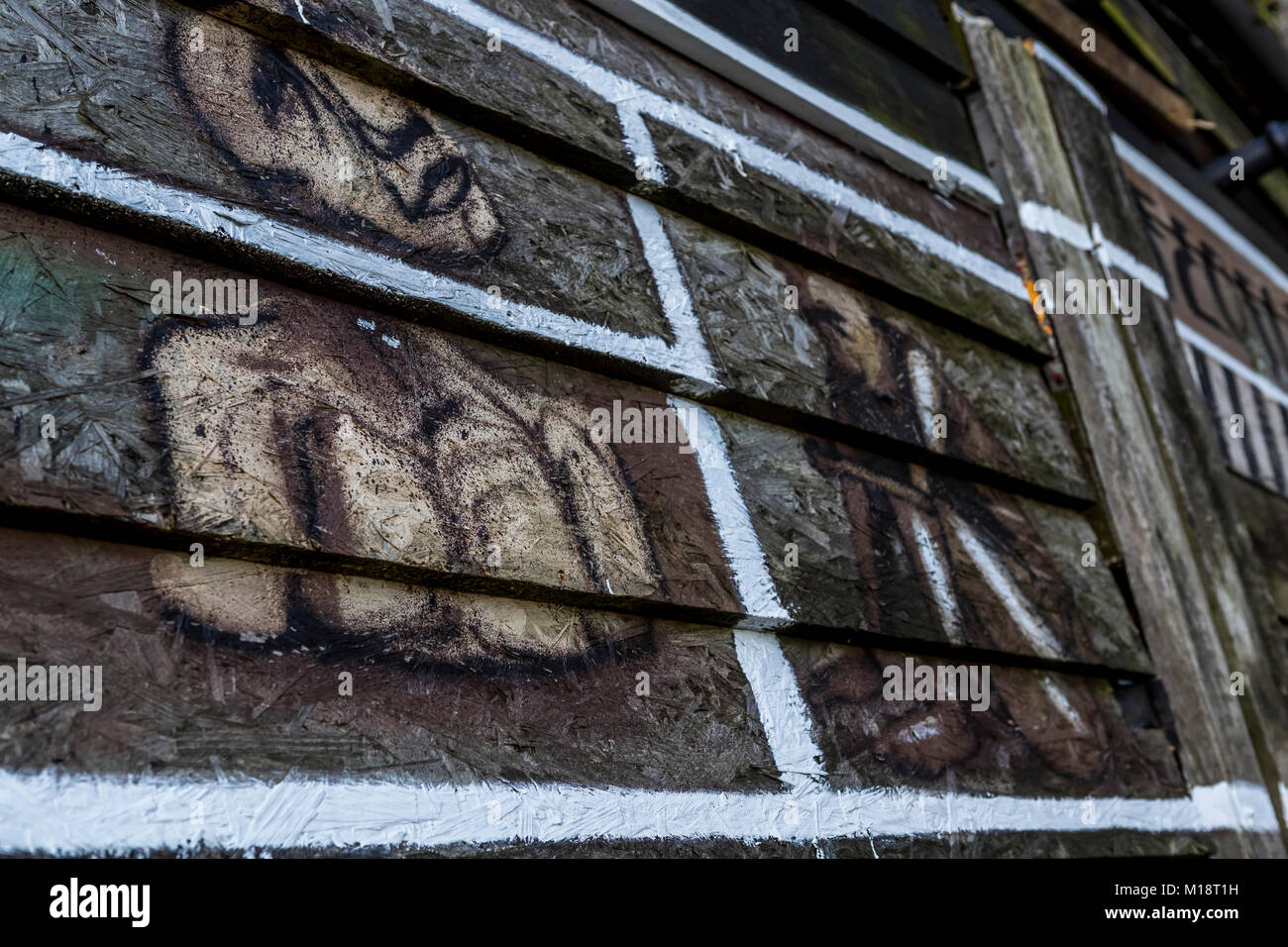 Graffiti commemorating those who died in Bristol's infamous slave ...