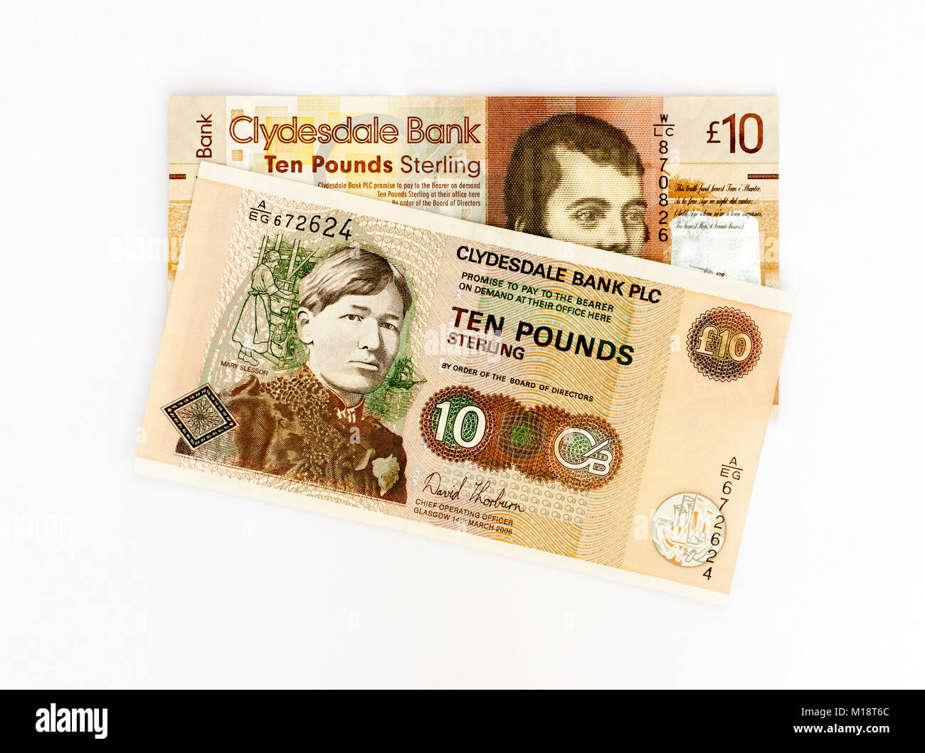 UK 10 Ten pounds Polymer Bank Notes Stock Photo - Alamy