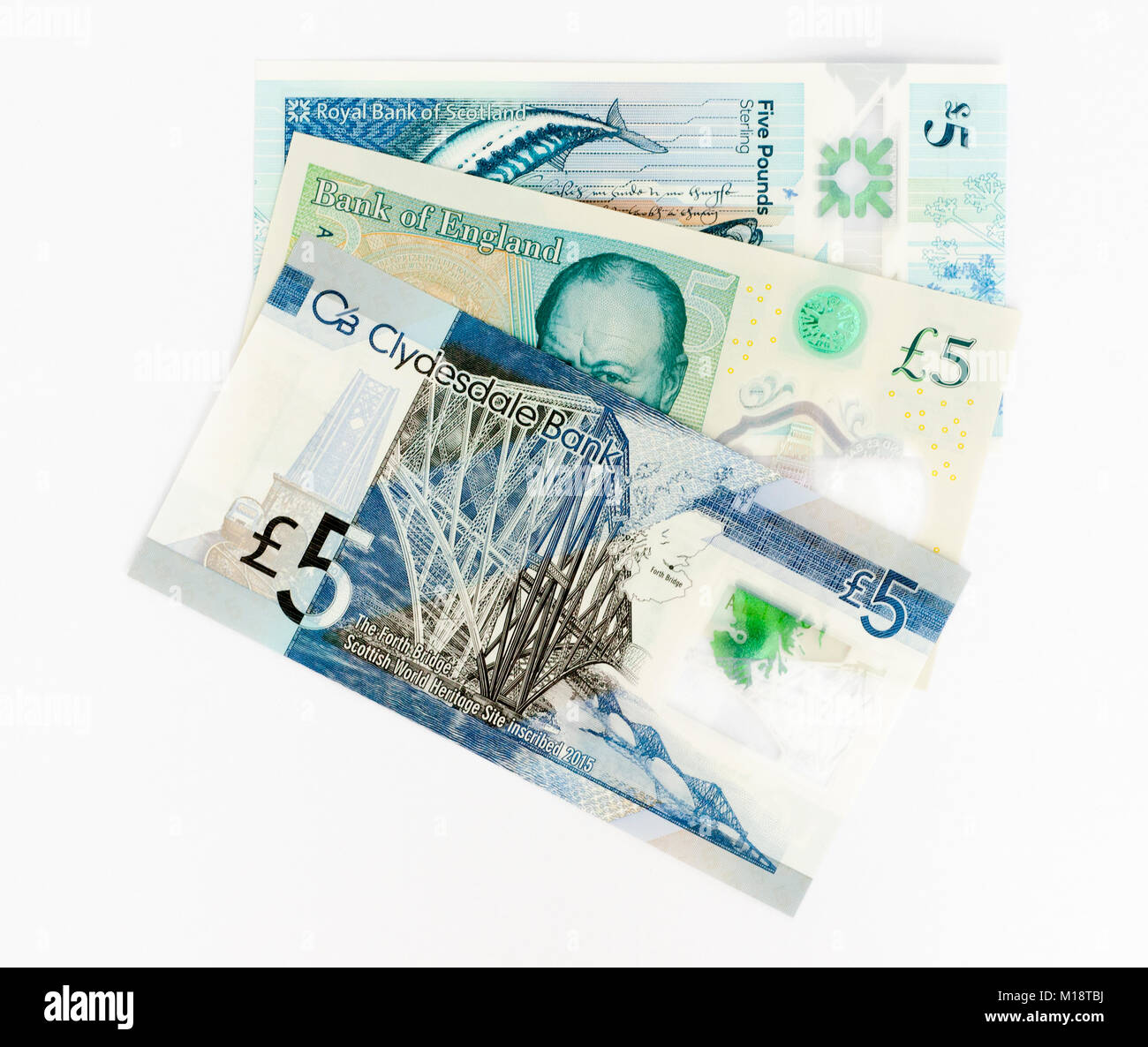 Polymer 5 pound notes hi-res stock photography and images - Alamy
