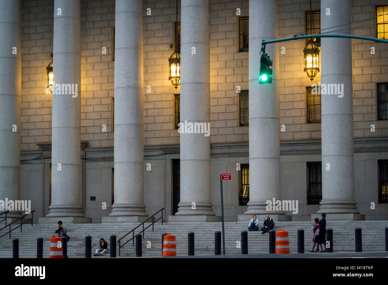 New York Supreme Court entrance Stock Photo - Alamy