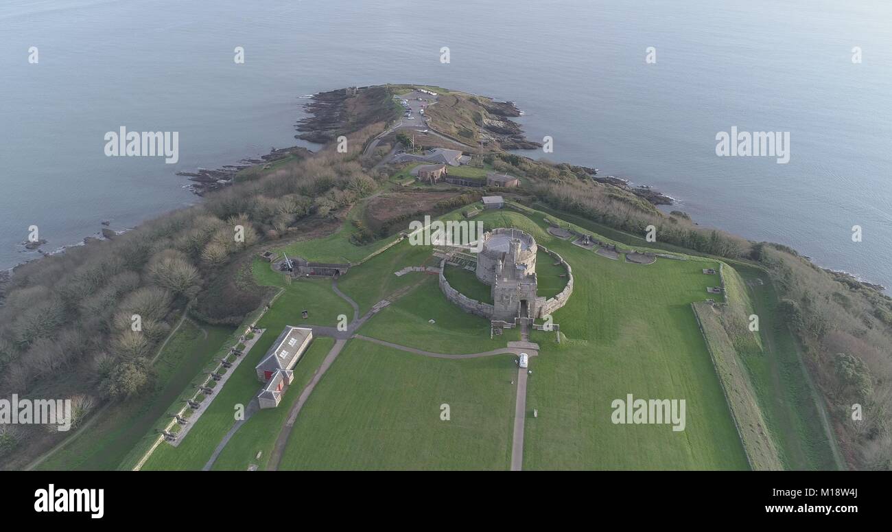 Pendennis castle aerial hi-res stock photography and images - Alamy
