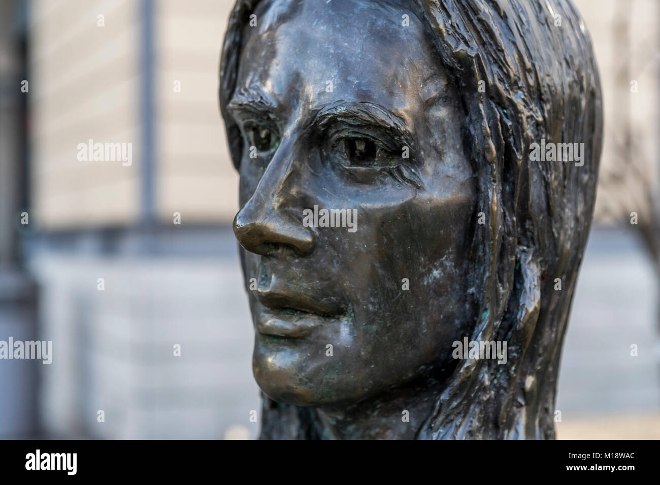 Statue of Thomas Chatterton (1752-1770), the boy poet and Bristolian ...