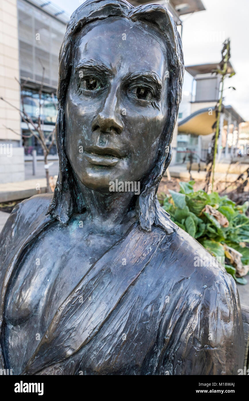 Statue of Thomas Chatterton (1752-1770), the boy poet and Bristolian ...