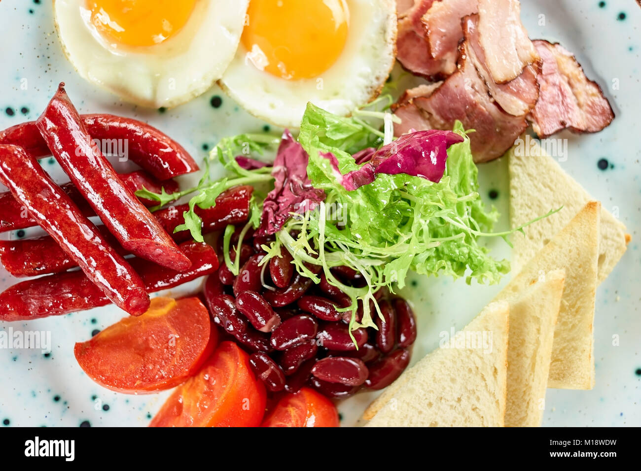 Mix of different food closeup Stock Photo - Alamy