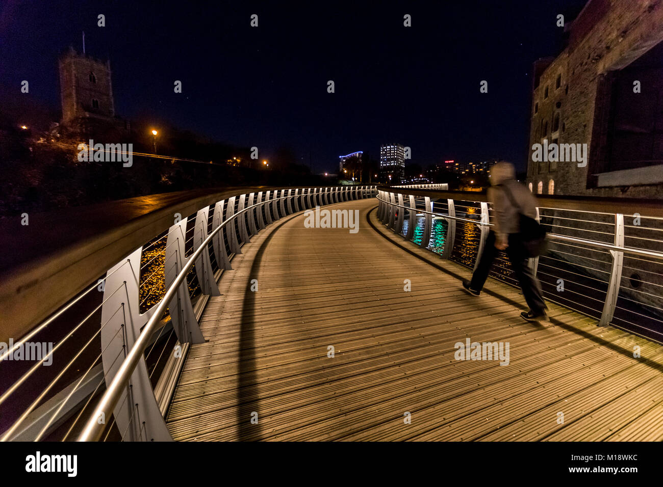Castle Park Bridge, new serpentine footbridge, and Finzels Reach at ...