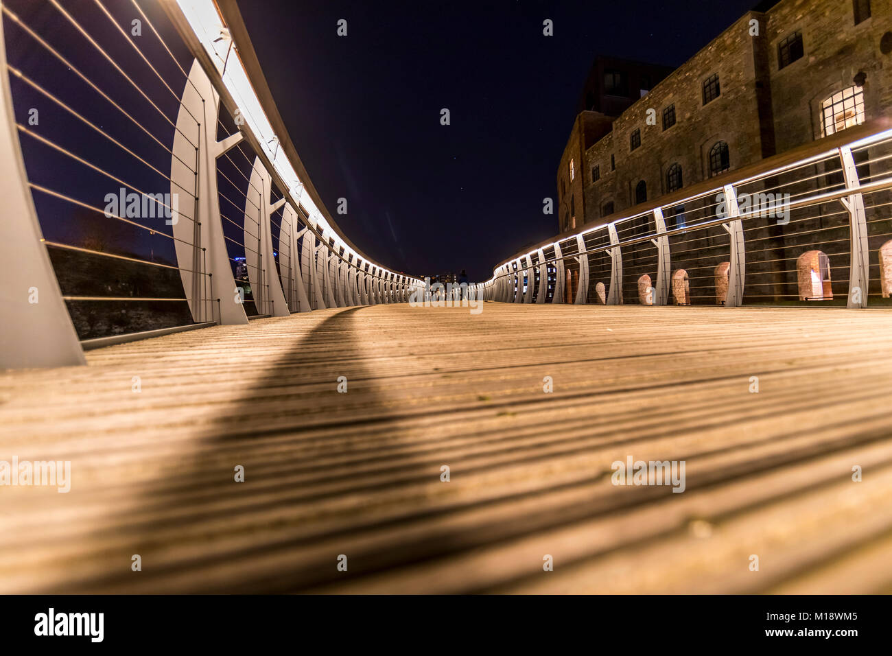 Castle Park Bridge, new serpentine footbridge, and Finzels Reach at ...