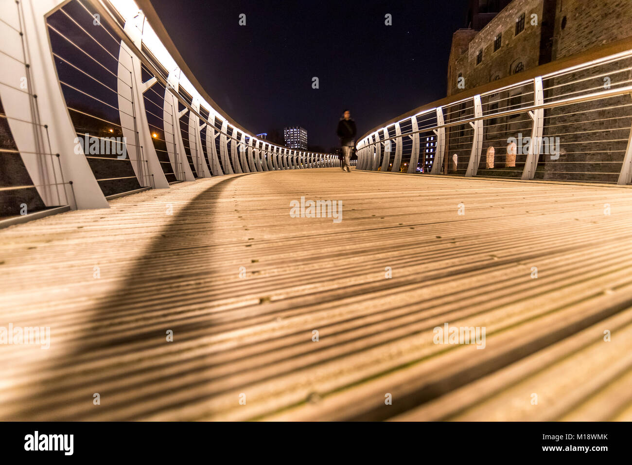 Castle Park Bridge, new serpentine footbridge, and Finzels Reach at ...