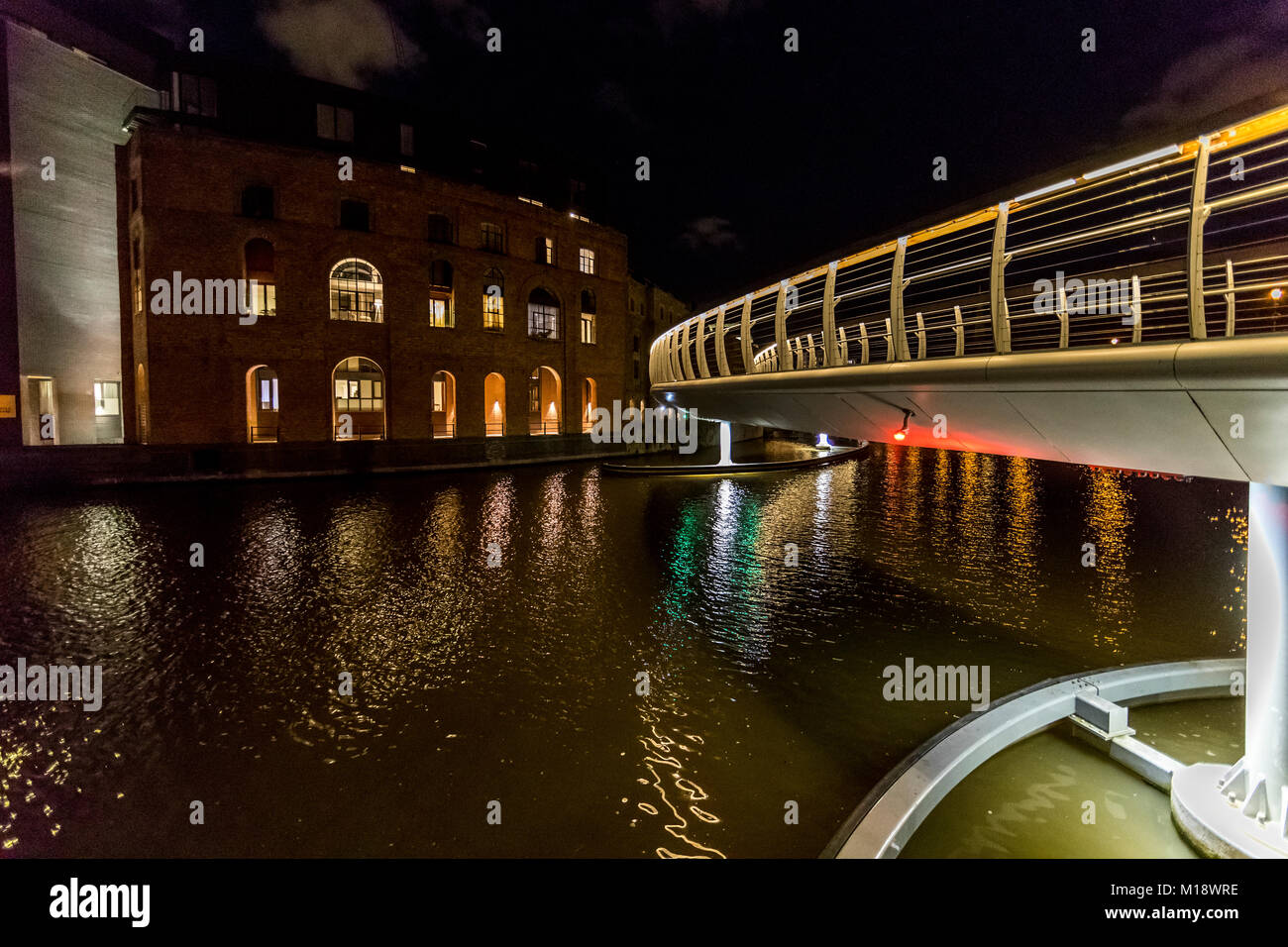 Castle Park Bridge, new serpentine footbridge, and Finzels Reach at ...