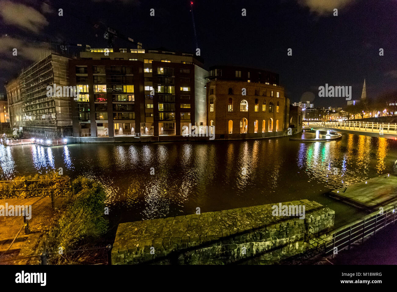 Castle Park Bridge, new serpentine footbridge, and Finzels Reach at ...