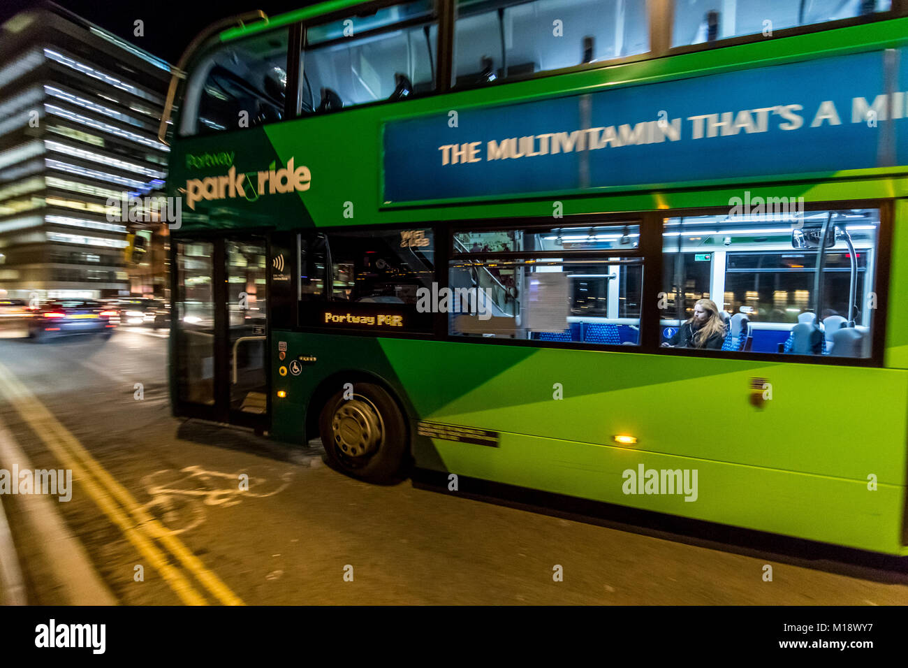 Park and Ride bus, public transport. Bristol, UK Stock Photo - Alamy