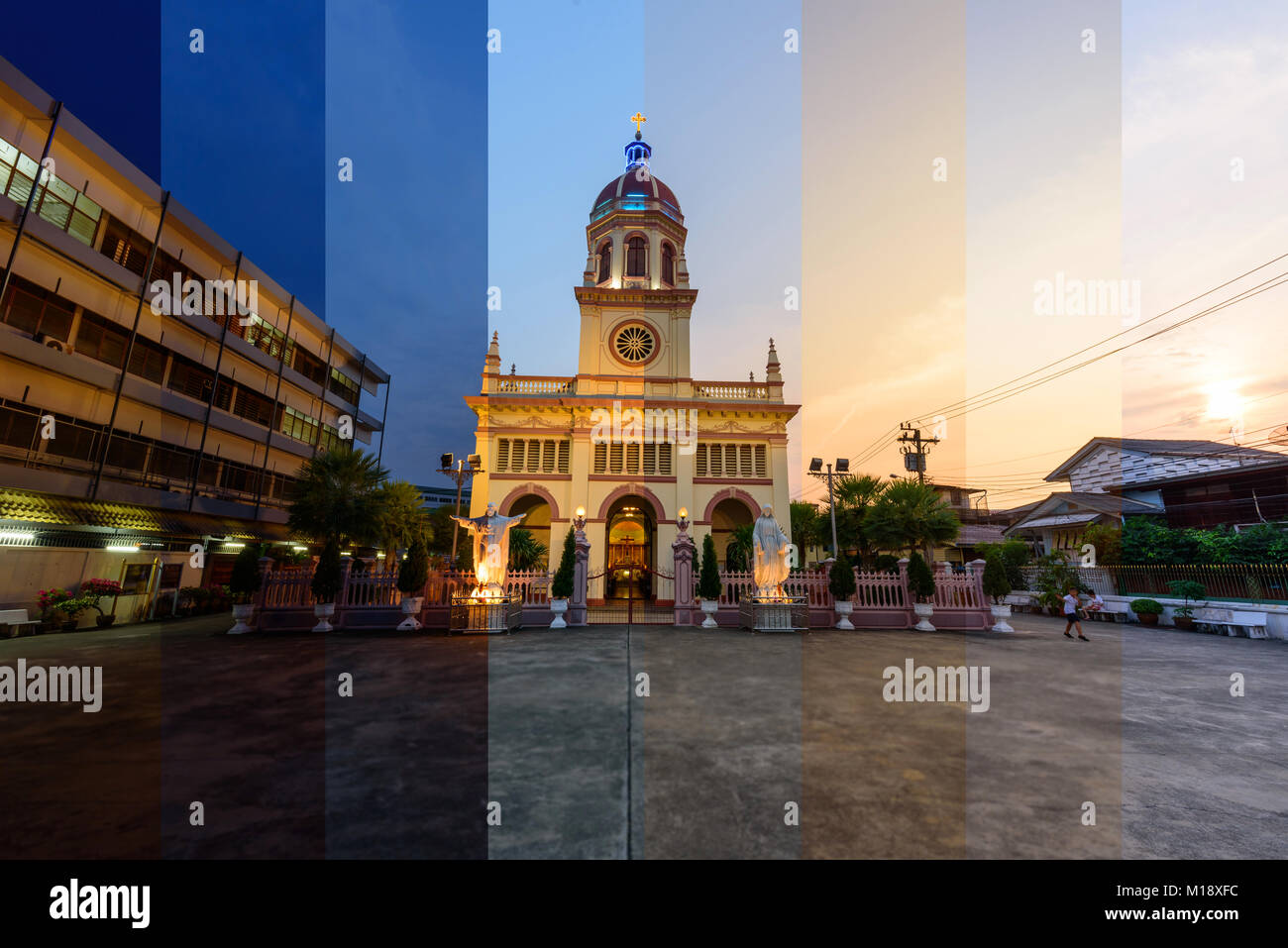 Different shade color of Exterior of Christ Church architecture at ...
