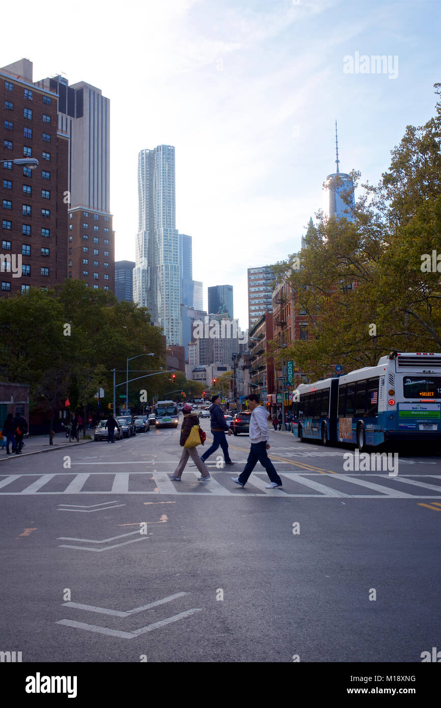 City Street Scene Side View